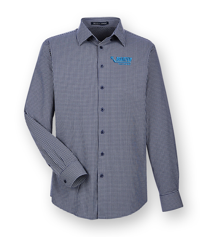 DG535 - Men's Tonal Mini Check Shirt - Marten Gear